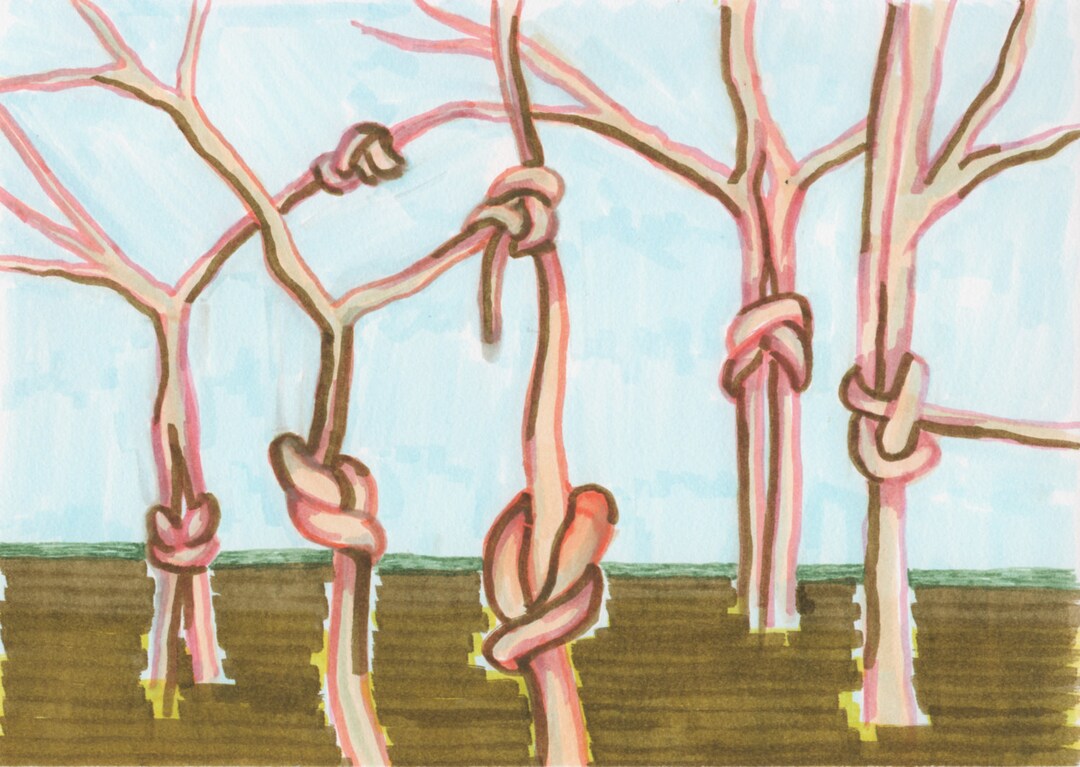 Knot Trees - Digital Print of Original Drawing - Etsy