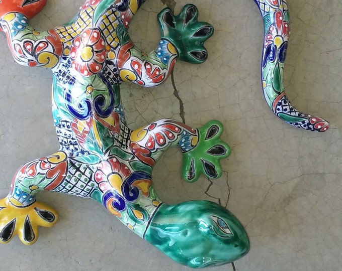 Talavera Pottery - Giant Salamander / Gecko 22in - Beautiful Hand-made ...
