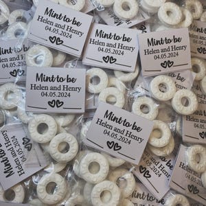 Personalised Polo Mint Wedding Favour's: Kraft Brown or White Cardstock ...