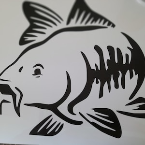 Carp Fish Decal/vinyl. Car Sticker. Window Sticker. Fishing Box ...