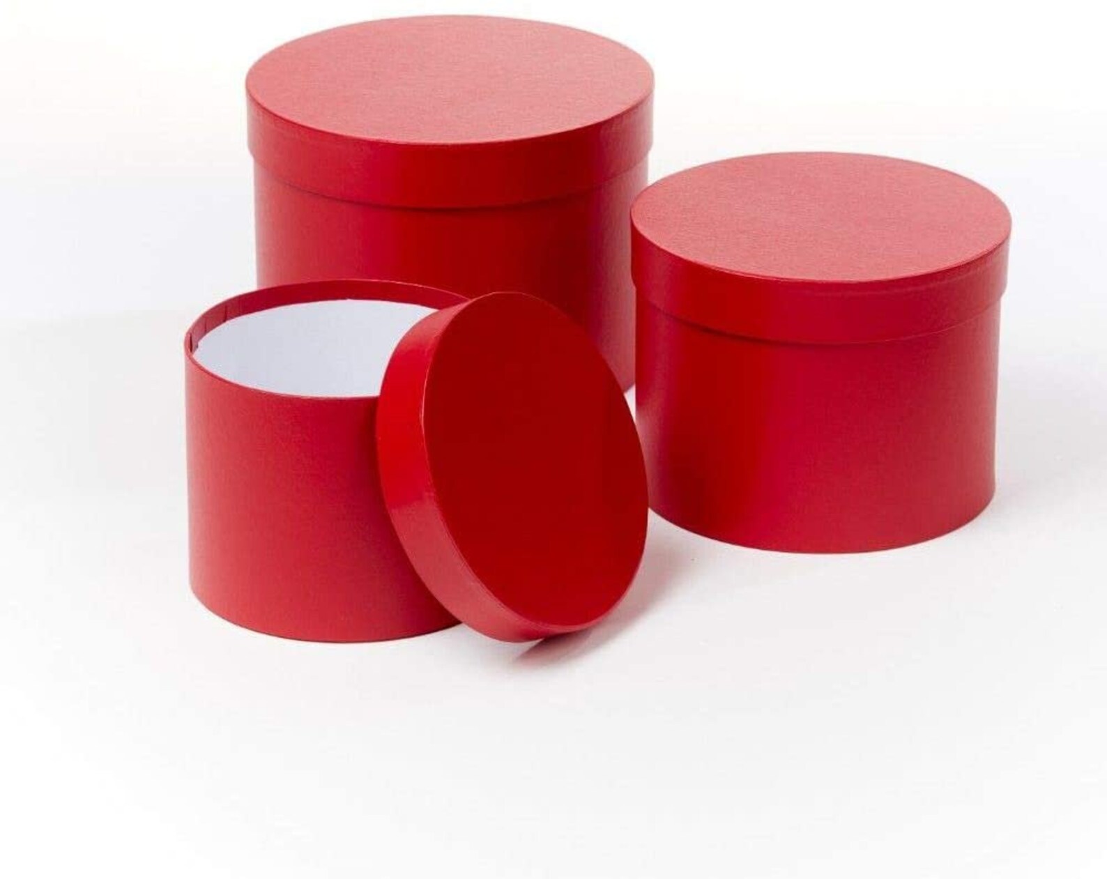 Round Gift Boxes Flower Boxes Rose Gold. Silver. Red. White. - Etsy UK