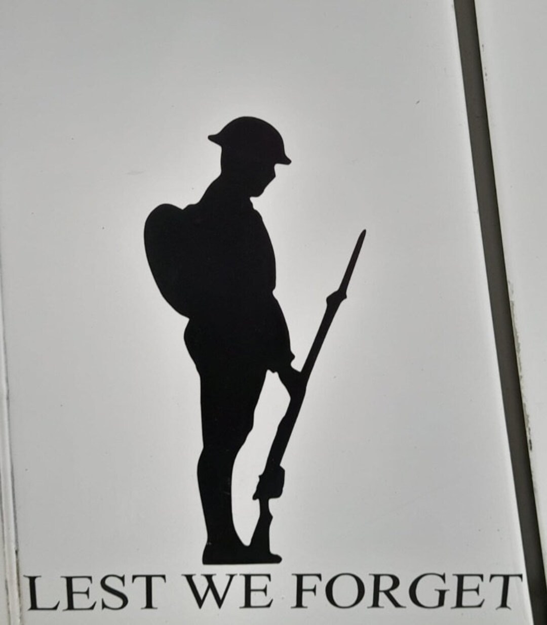 Lest We Forget Soldier Silhouette Decals WW1 WW2 Wall Window - Etsy