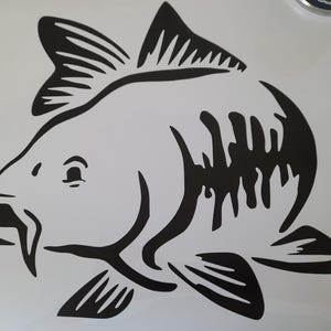 Carp Fish Decal/vinyl. Car Sticker. Window Sticker. Fishing Box ...