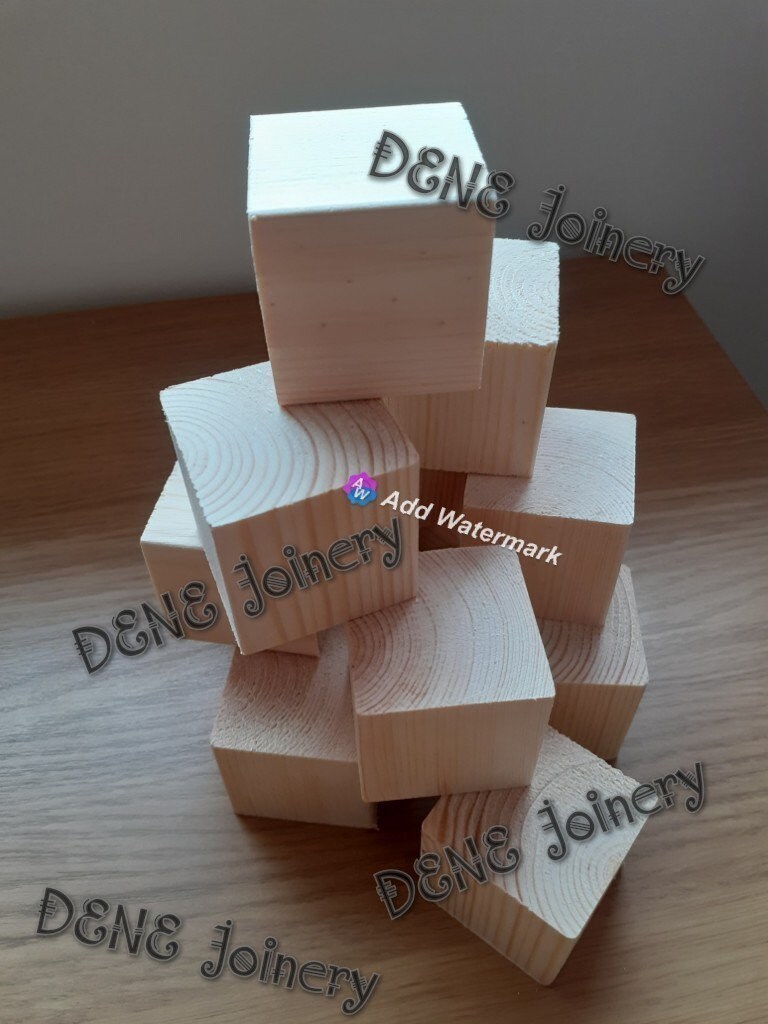 40mm Pine Blocks / Wooden Block / Craft Blocks - Etsy UK