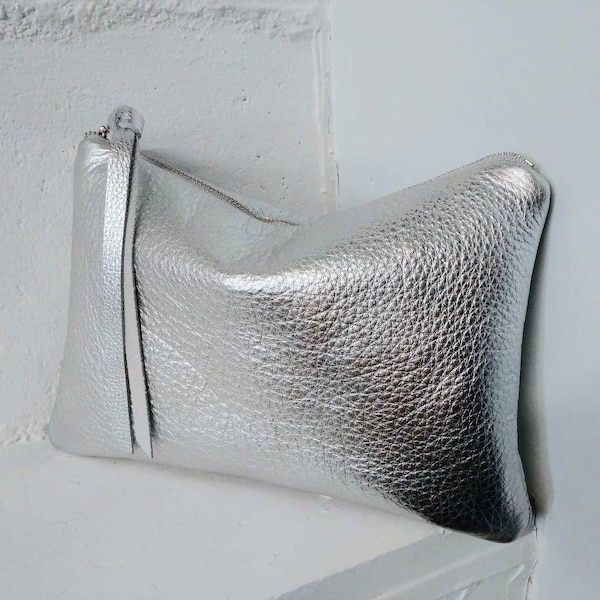Silver Clutch Bag - Etsy