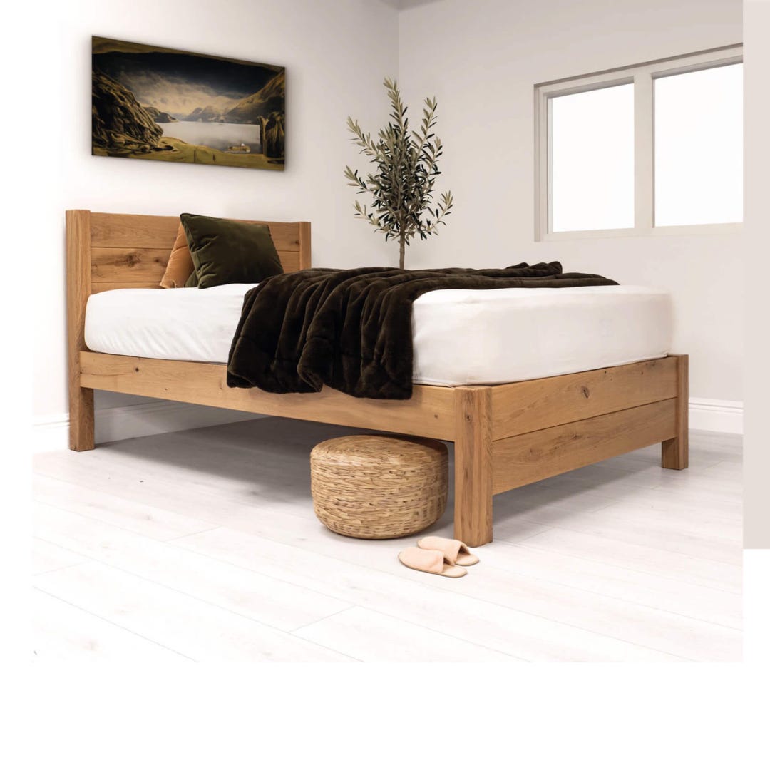 Handmade Wooden Bed Model 03 - Etsy