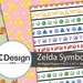 Loz Symbols 8.5"x11" Digital Paper 10 Pack | Video Game Printable ...