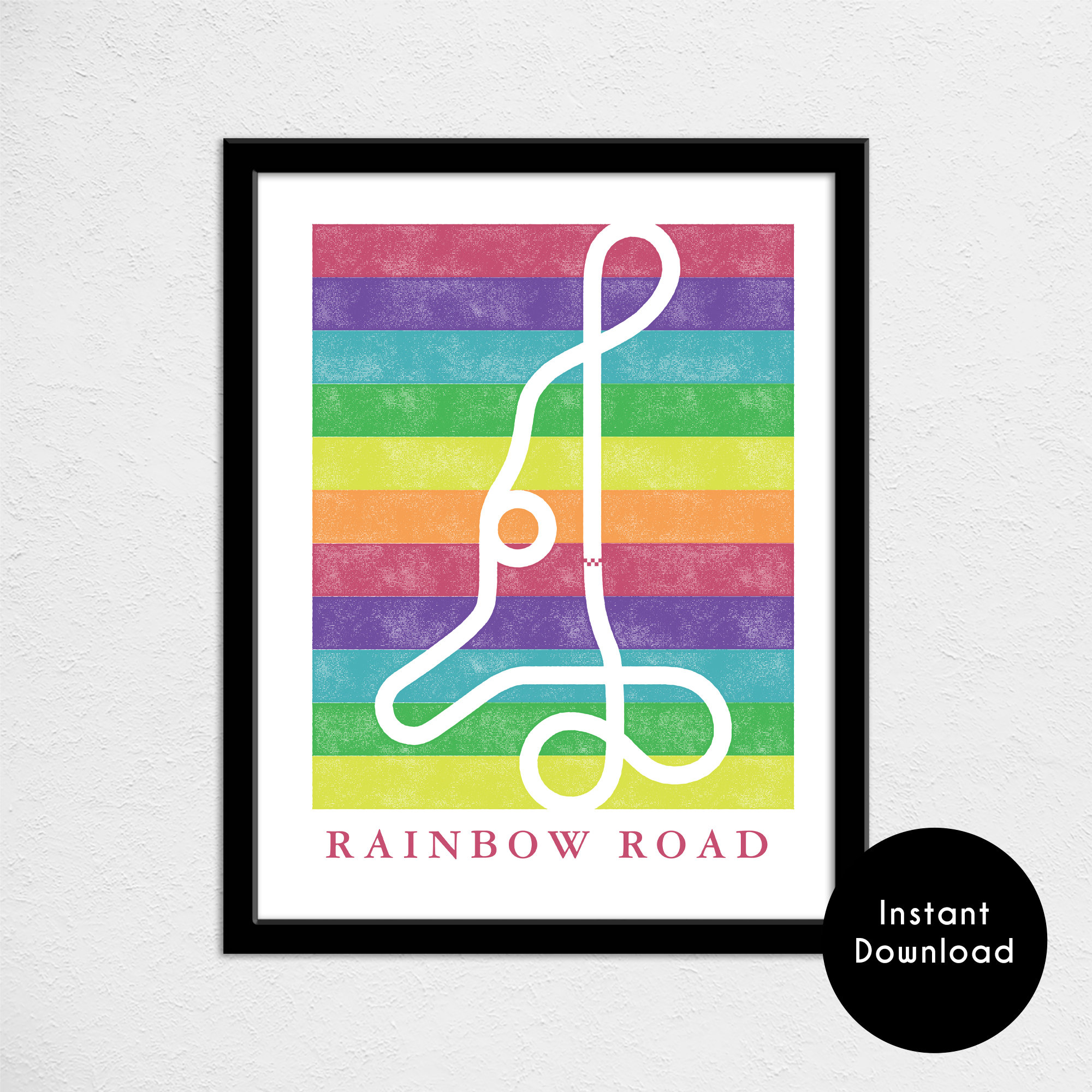 Mario Kart 8 Rainbow Road Map