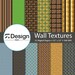 Wall Textures 12"x12" Digital Paper Pack of 12 | Neutral Wall Patterns ...