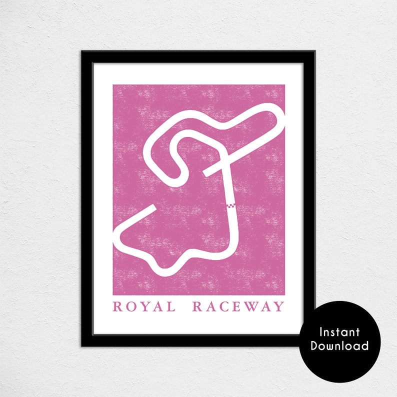 Royal Raceway Track Map Poster Kart Map Print Video Game - Etsy
