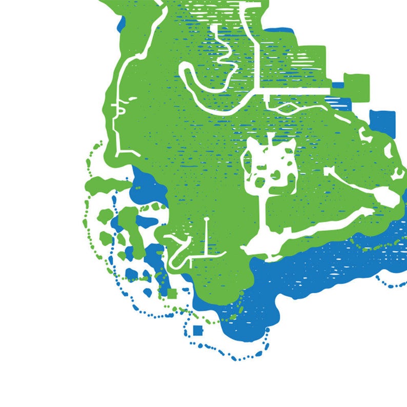 Alola Region World Map Print Pokemon World Map Video Game - Etsy