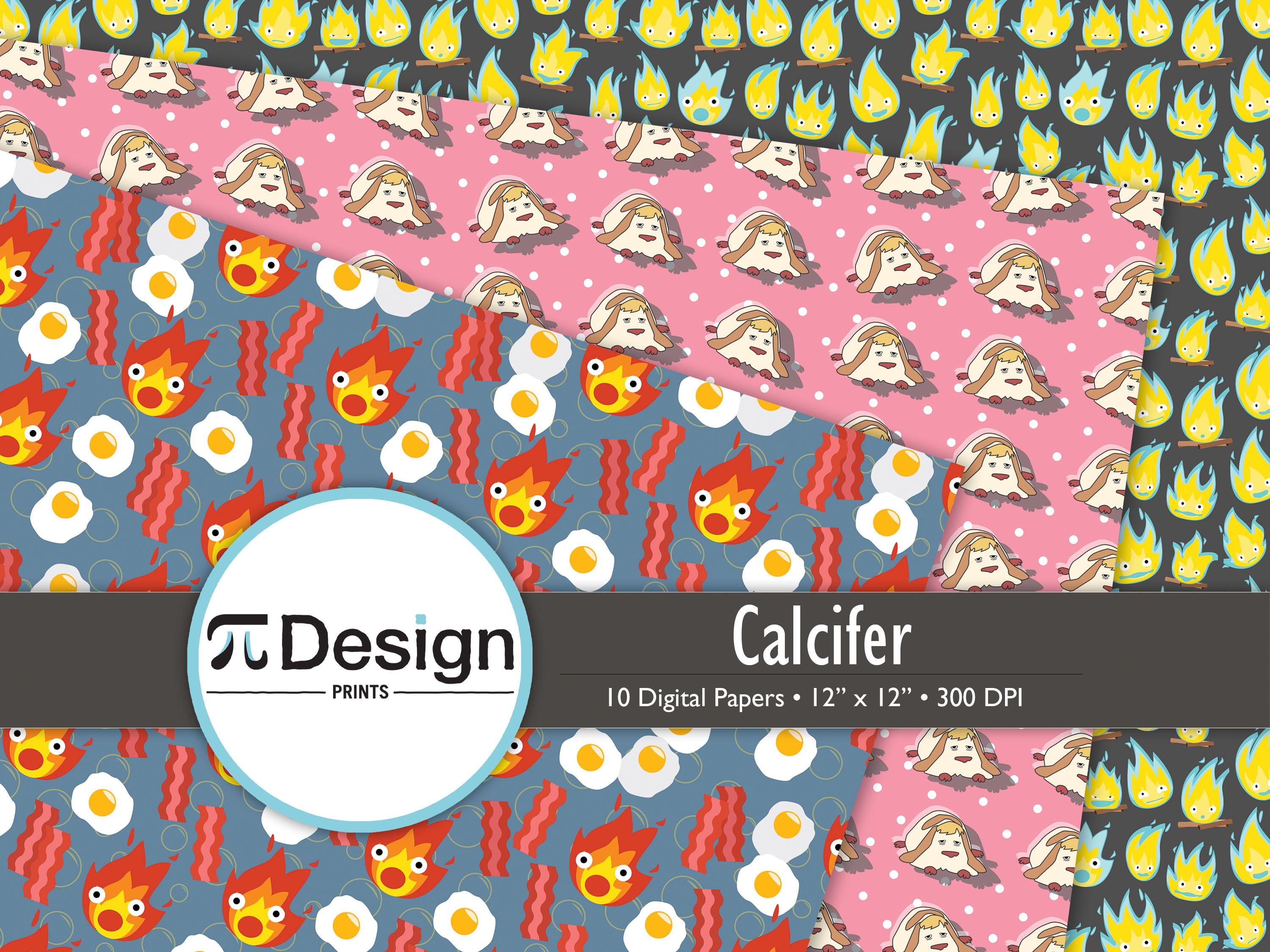 Magical Fire Spirit 12"x12" Digital Paper 10-pack | Anime Seamless ...