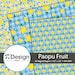 Paopu Fruit 12"x12" Digital Paper 10 Pack | Paopu Fruit Digital Pattern ...
