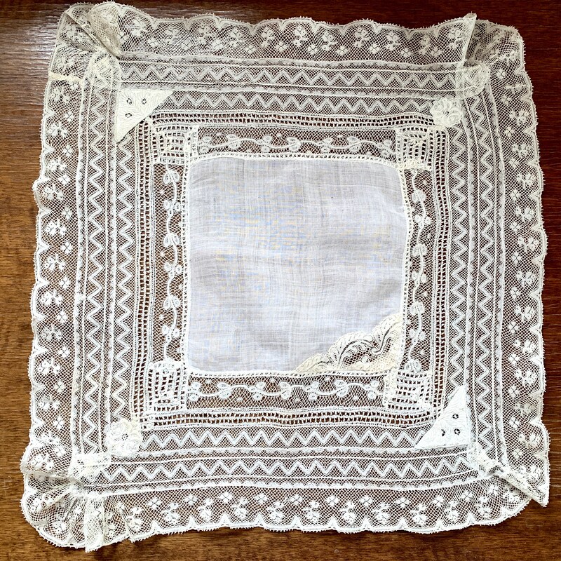 Antique Lace Handkerchief - Etsy