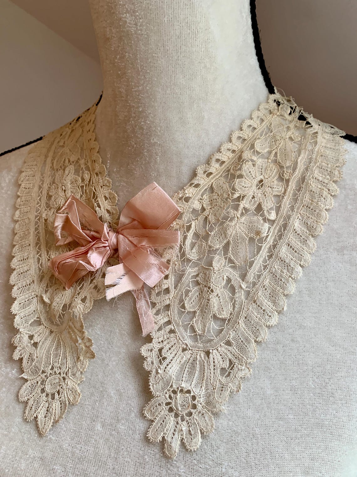 Antique Victorian Rare Duchesse Wedding Lace Trousseau Fichu Collar - Etsy