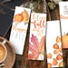 Pumpkin Printable Bookmarks, Hello Fall Autumn Bookmark With Pumpkins ...