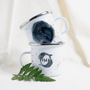 Pisces Zodiac Camp Mug, Star Signs March Birthday Mug, Astrological ...