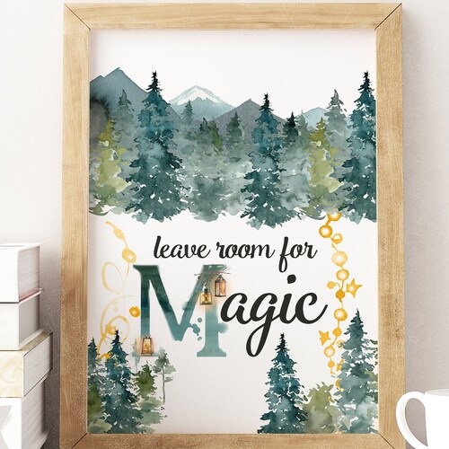 Magic Forest Printable Wall Art Fantasy Lover Gift YA - Etsy