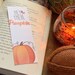 Hey There Pumpkin Bookmark Fall Colors Pumpkin Gift Fall - Etsy
