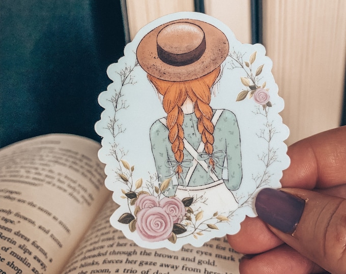 Anne of Green Gables Watercolor Sticker Vinyl Literary Laptop - Etsy