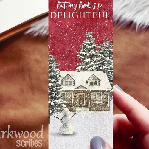 Christmas Bookmark Snowman Bookmark Reader Gift Bookish - Etsy