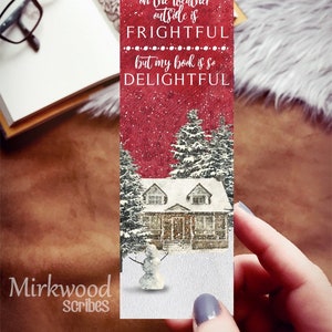 Christmas Bookmark, Snowman Bookmark, Reader Gift, Bookish Gift ...