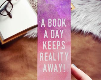 So Many Books So Little Time Bookmark Green Floral | Etsy