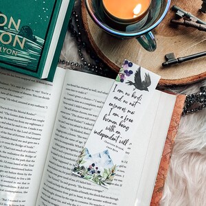 Jane Eyre Quote Bookmark, Watercolor Women Empowerment Literary Gift ...