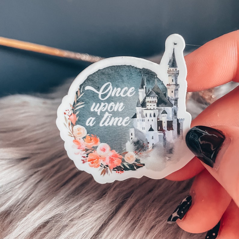 Once Upon A Time Vinyl Sticker, Bookish Castle Fairytale Waterproof ...