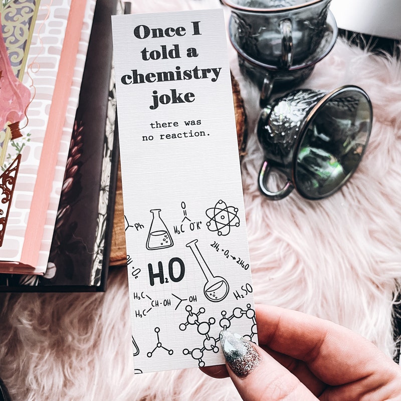 Funny Science Bookmark - Etsy