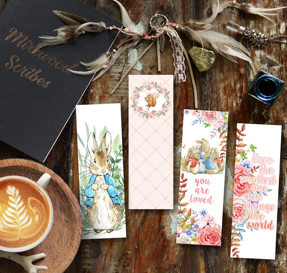 Adorable Peter Rabbit Bookmark, Beatrix Potter's Peter Rabbit ...