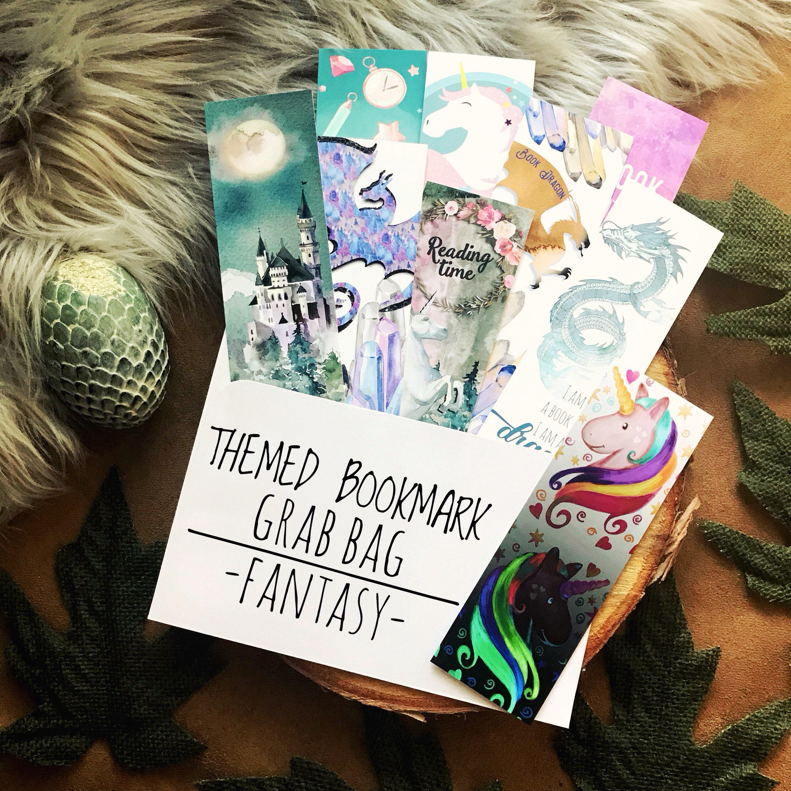 Deluxe Bookmark Grab Bag 9 Themed Laminated Bookmarks Blind - Etsy
