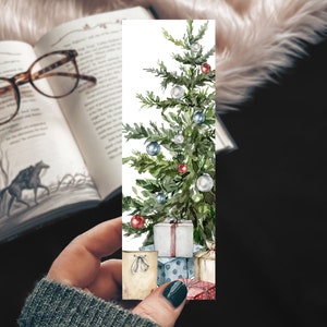 Christmas Tree Bookmark, Cozy Holiday Decor Bookmark Set, Winter Books ...