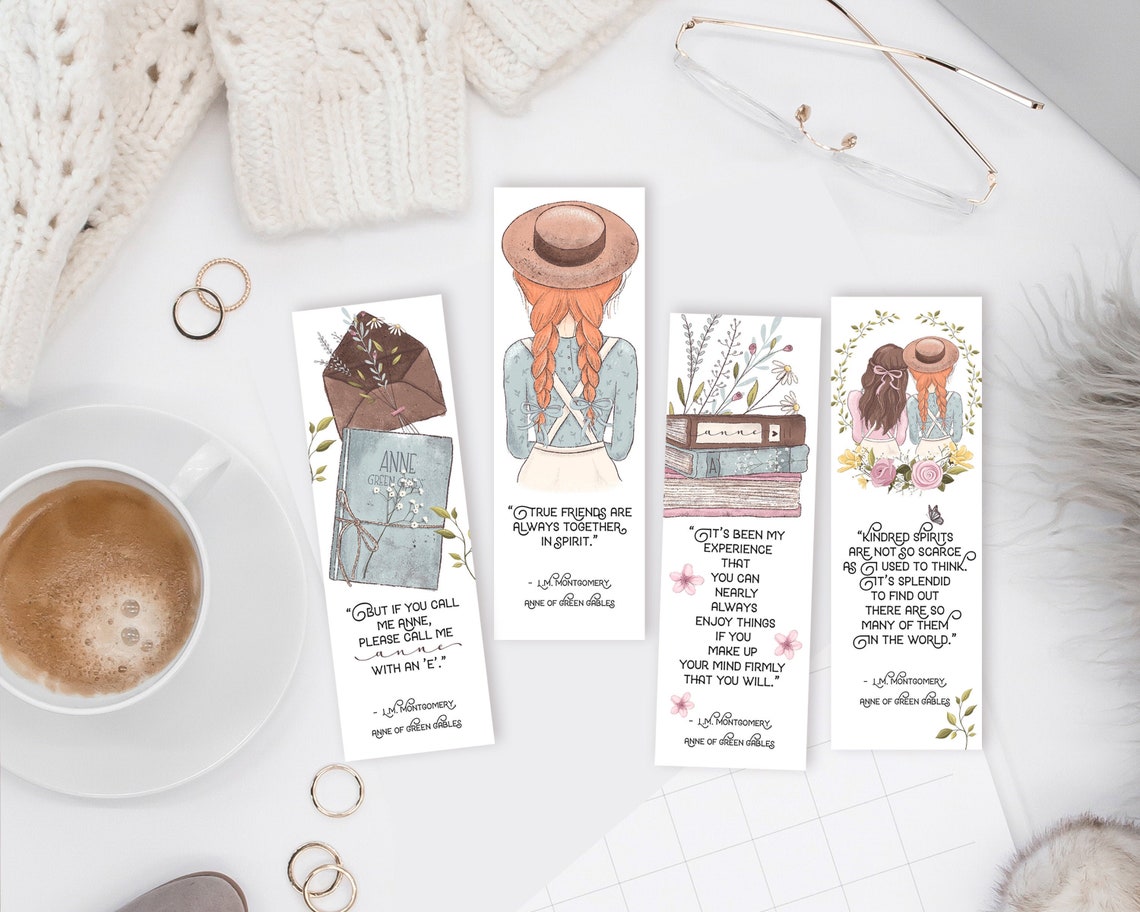 Anne of Green Gables Printable Bookmarks Kindred Spirits | Etsy Canada