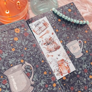 Printable Cottagecore Summer Bookmarks, Wildflowers and Frogs Bookmark ...