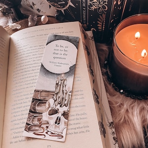 To Be or Not to Be Quote Bookmark, Watercolor Hamlet Literary Theater ...