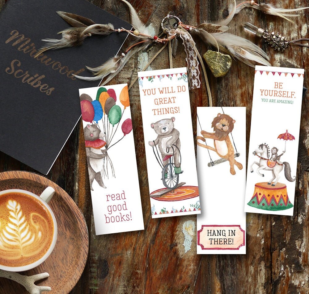 Printable Circus Bookmarks Circus Theme Classroom Printable | Etsy