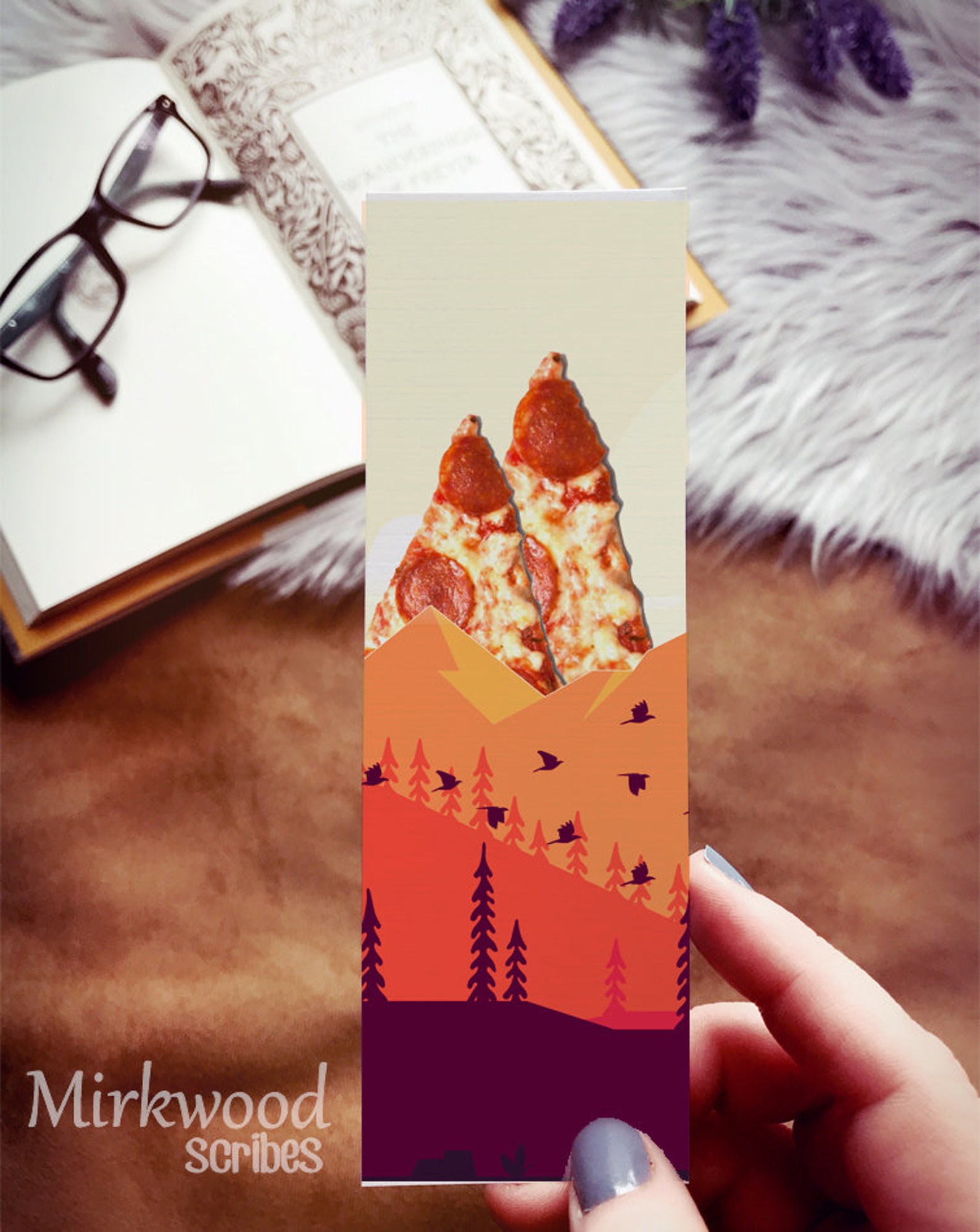 Pizza Bookmark Pizza Lover's Gift Teenage Boy Bookmark - Etsy
