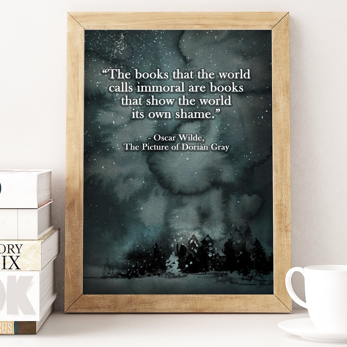 The Picture of Dorian Gray Printable Watercolor Art Oscar - Etsy