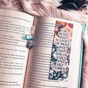 Romeo and Juliet Bookmark, Shakespeare Bookmark, Literary Gift, Gift ...