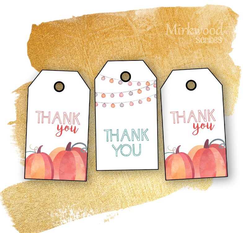 Pumpkin Spice and Everything Nice Printable Thank You Tags | Etsy