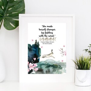 The Secret Garden Quote Printable Wall Art, Frances Hodgson Burnett ...