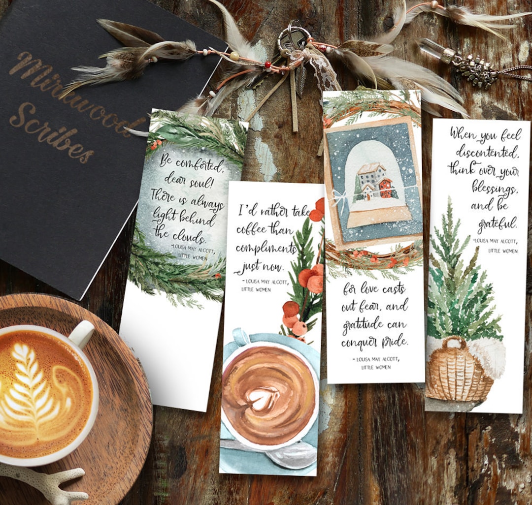 Printable Little Women Bookmarks, Instant Download Louisa May Alcott ...