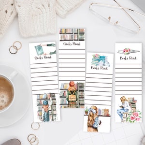 Book Tracker Bookmark, Pink Floral Books I've Read Bookmarks for Books ...