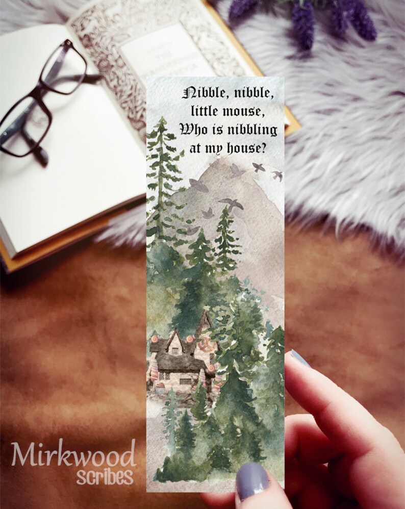 Hansel and Gretel Fairy Tale Bookmark, Reader Gift, Literary Bookmark ...
