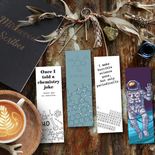 Science Themed Bookmarks Instant Download Printable Science - Etsy