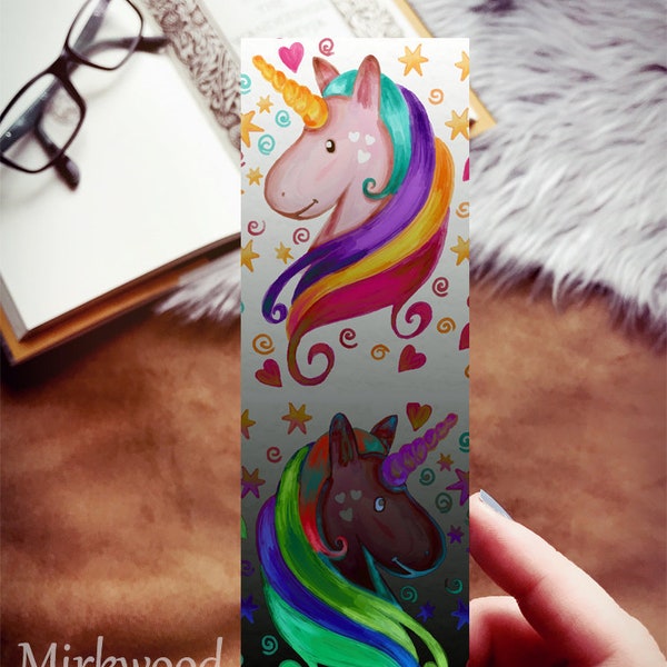 Unicorn Bookmark - Etsy