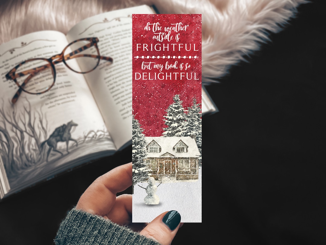 Christmas Bookmark, Snowman Bookmark, Reader Gift, Bookish Gift ...