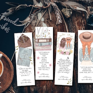 Watercolor Anne of Green Gables Bookmark, Anne Delightful Imaginations ...