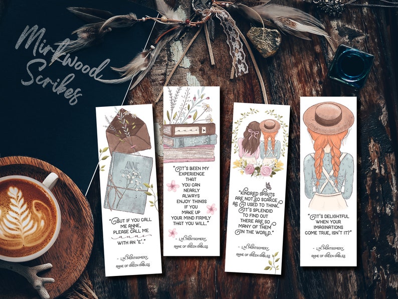 Watercolor Anne of Green Gables Bookmark Anne Delightful - Etsy